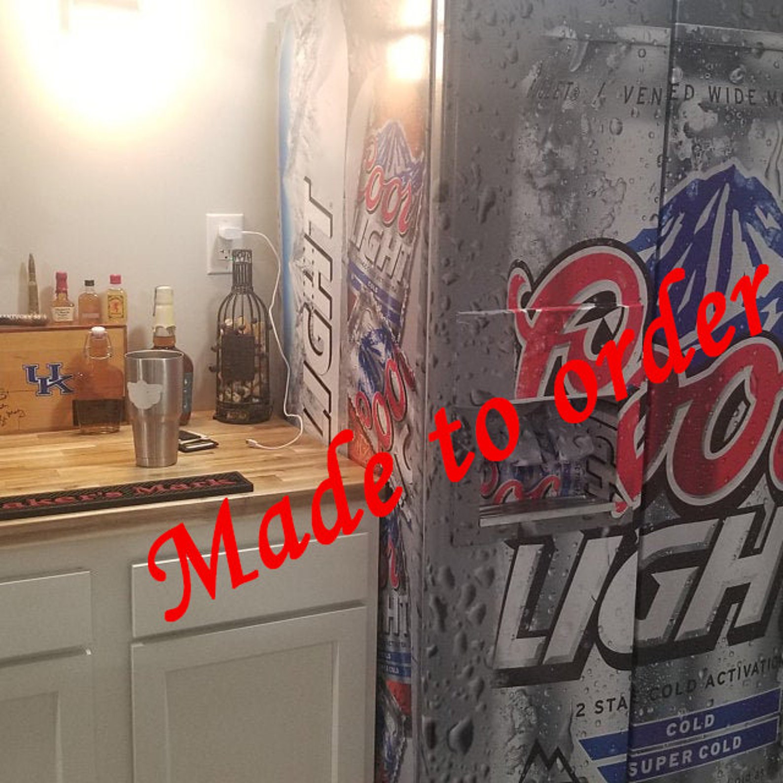 Mini-fridge Vinyl Sticker Vintage Vending Machine/ Vinyl Refrigerator ...