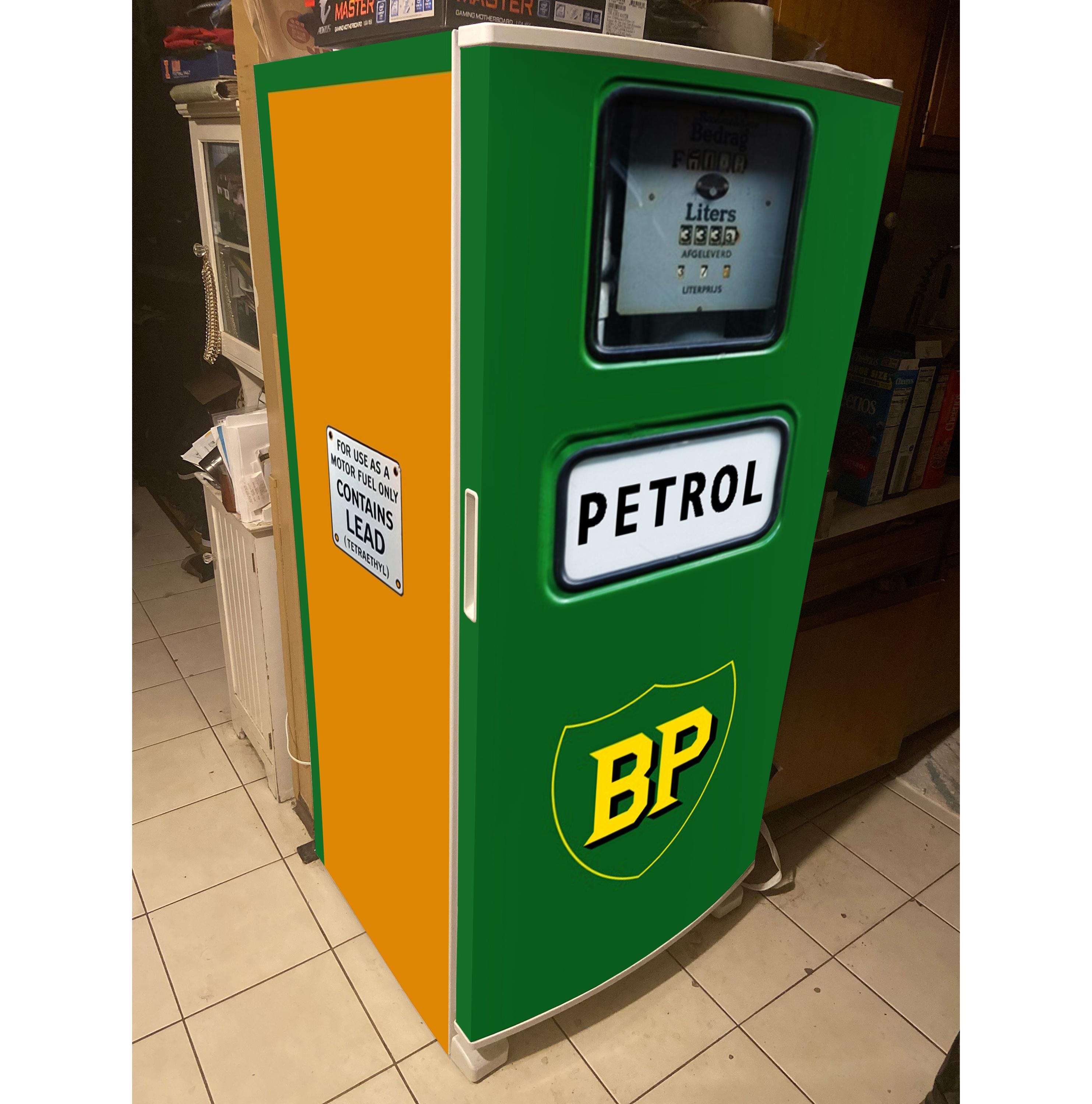 Vintage BP Fuel Pump Refrigerator Wrap /retro Gas Pump Fridge Wrap ...