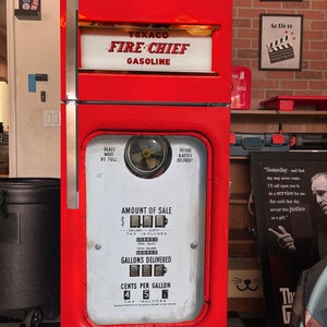 Old Fuel Pump Refrigerator Wrap/ Retro Gas Pump Fridge Wrap ...