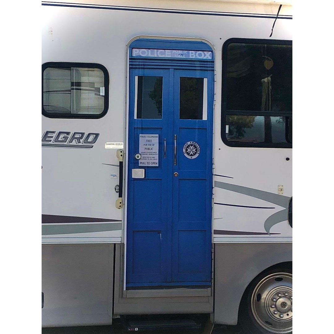 Tardis Door Decal/police Box Door Mural/ Tardis Door Cover / Doctor Who ...