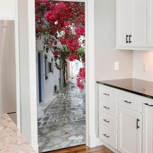 Door Wall Sticker **blooming Tree**/ Door Stickers/ 3D Vinyl Door Decal ...