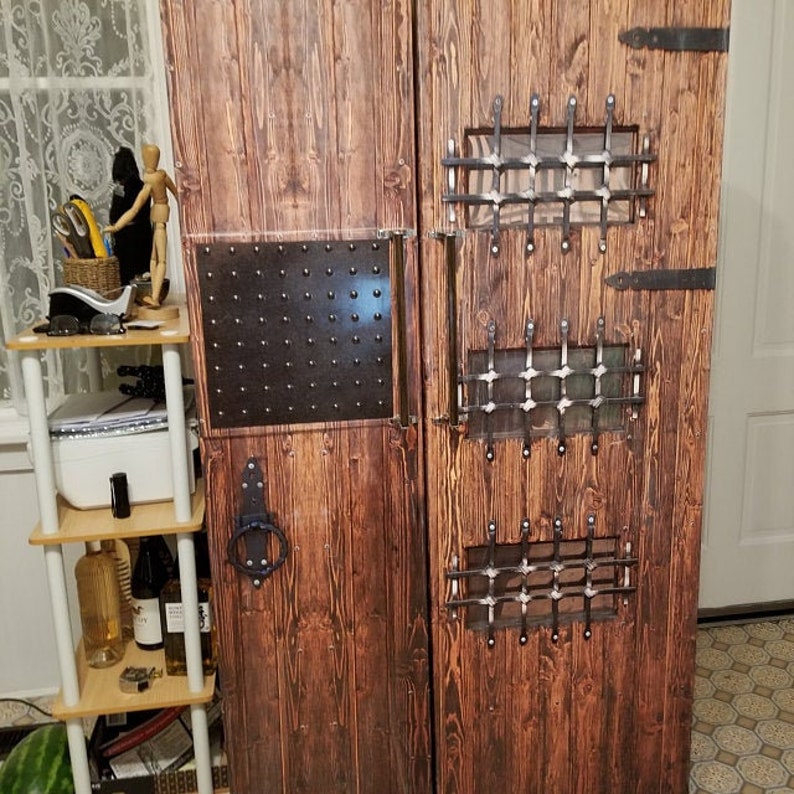 Fridge Vinyl Sticker old Wooden Door/ Self-adhesive Vinyl - Etsy