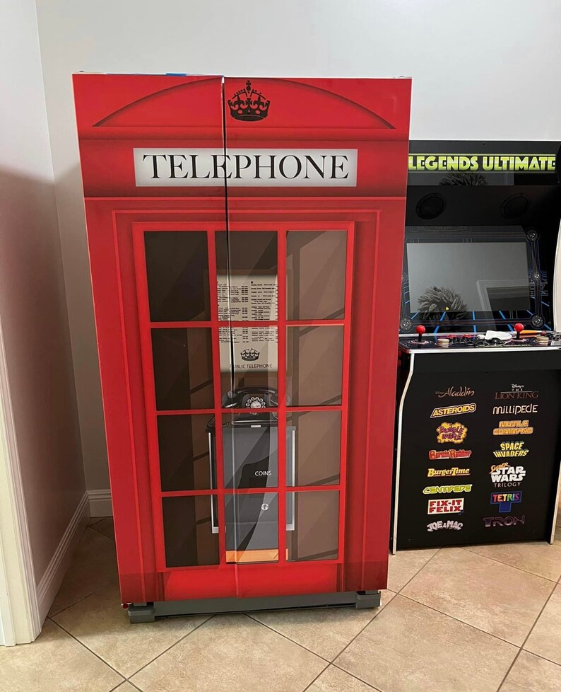 Door Wall Sticker London Phone Booth/ British Phone Booth Door - Etsy