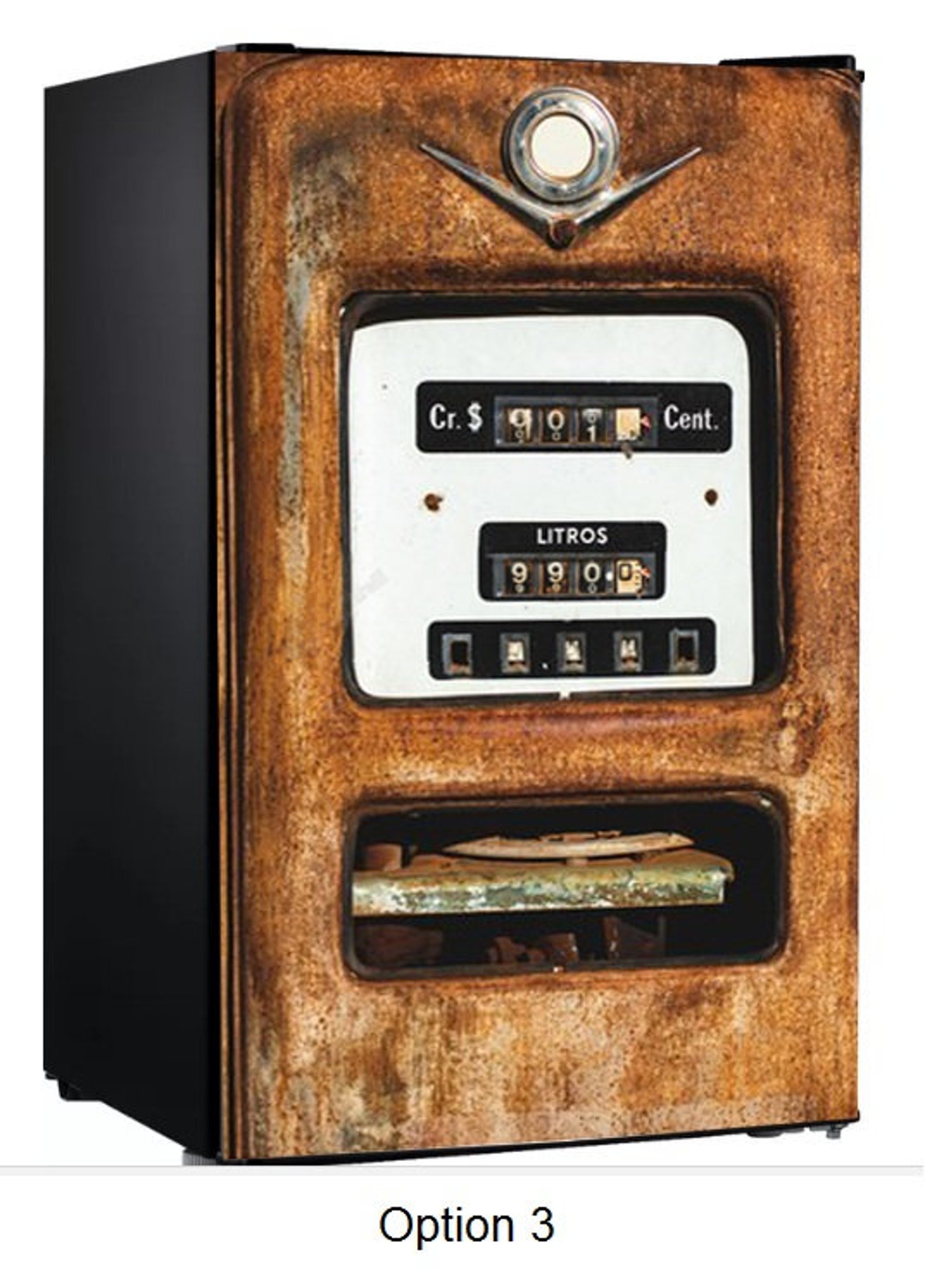 Mini-fridge Vinyl Sticker old Fuel Pumpvintage Car Fuel - Etsy