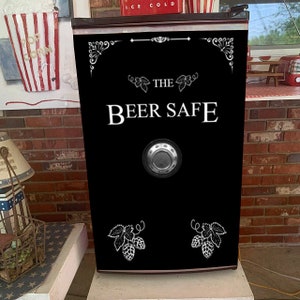 Fridge Vinyl Sticker - Mini-fridge Vinyl Sticker *beer Safe*/ Beer Safe ...
