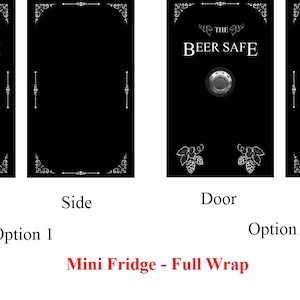 Fridge Vinyl Sticker - Mini-fridge Vinyl Sticker *beer Safe*/ Beer Safe ...