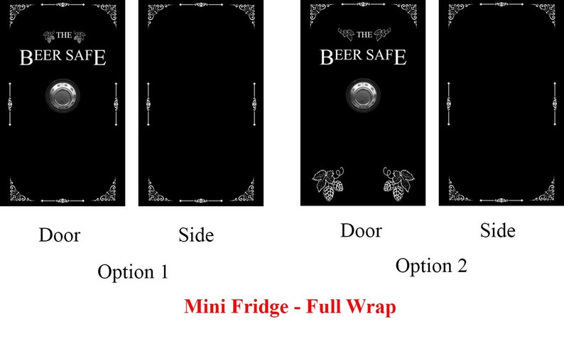 Fridge Vinyl Sticker Mini-fridge Vinyl Sticker beer Safe/ - Etsy