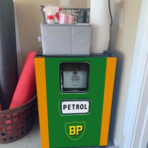 Vintage BP Fuel Pump Refrigerator Wrap /retro Gas Pump Fridge Wrap ...