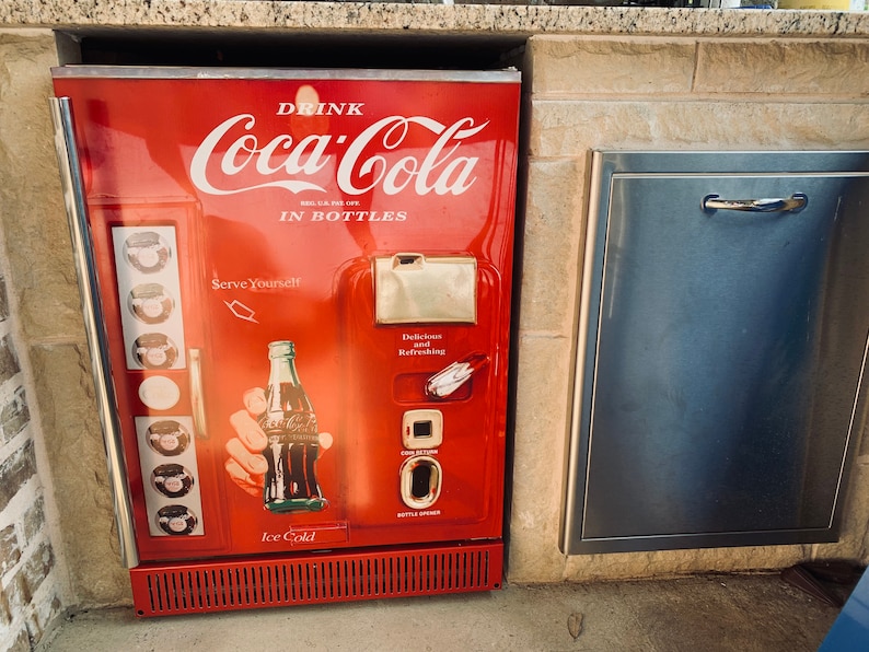 Mini-fridge Vinyl Sticker old Wooden Door / Self-adhesive - Etsy