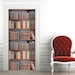 Door Wall Sticker Bookcase/ Library Wallpaper/ Bookcase Door Decal ...