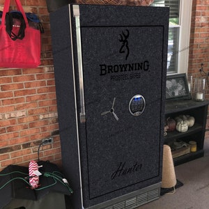 Fridge Vinyl Sticker Gun Safe/ Gun Safe Fridge Wrap/ Gun Safe - Etsy