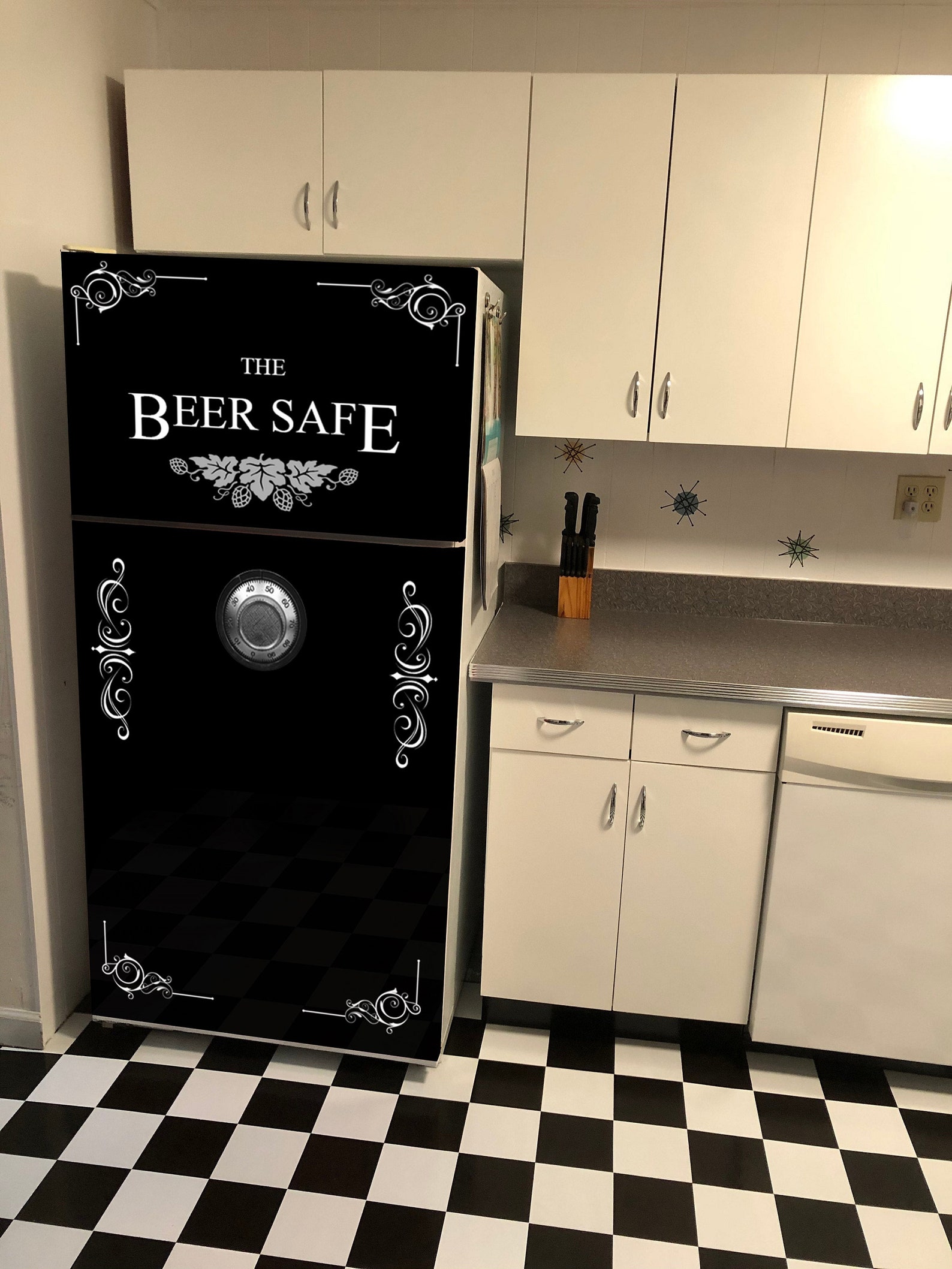 Fridge Vinyl Sticker Mini-fridge Vinyl Sticker beer Safe/ - Etsy