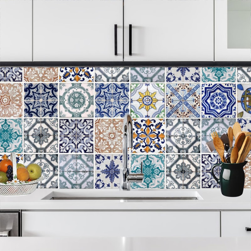 Spanish Tile Stickers - Etsy