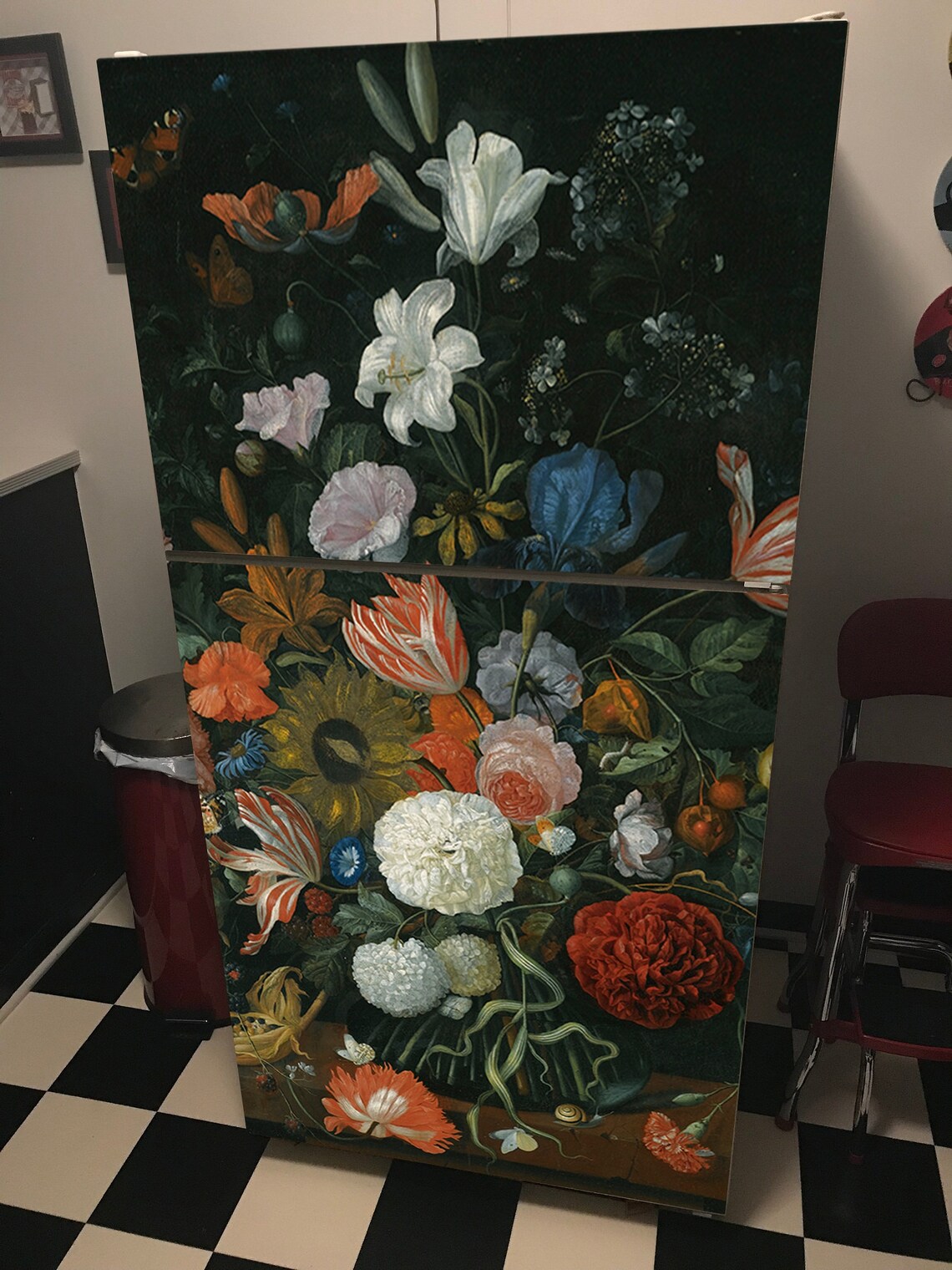 Fridge Wrap Still Life Gallery 1 /still Life of Flowers in A - Etsy