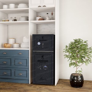 Fridge Vinyl Sticker Gun Safe/ Gun Safe Fridge Wrap/ Gun Safe ...