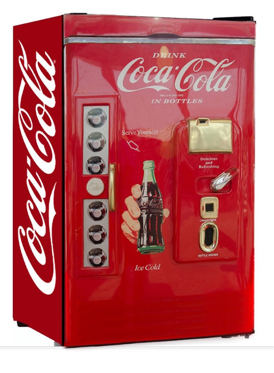Mini-fridge Vinyl Sticker ***pepsi***coca Cola*/ Vinyl Refrigerator ...