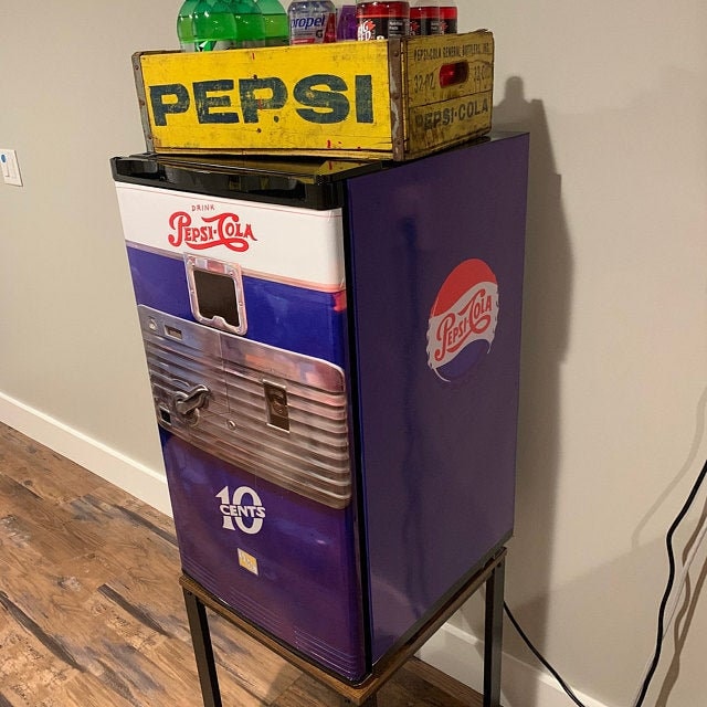 Mini-fridge Vinyl Sticker ***pepsi***coca Cola*/ Vinyl Refrigerator ...