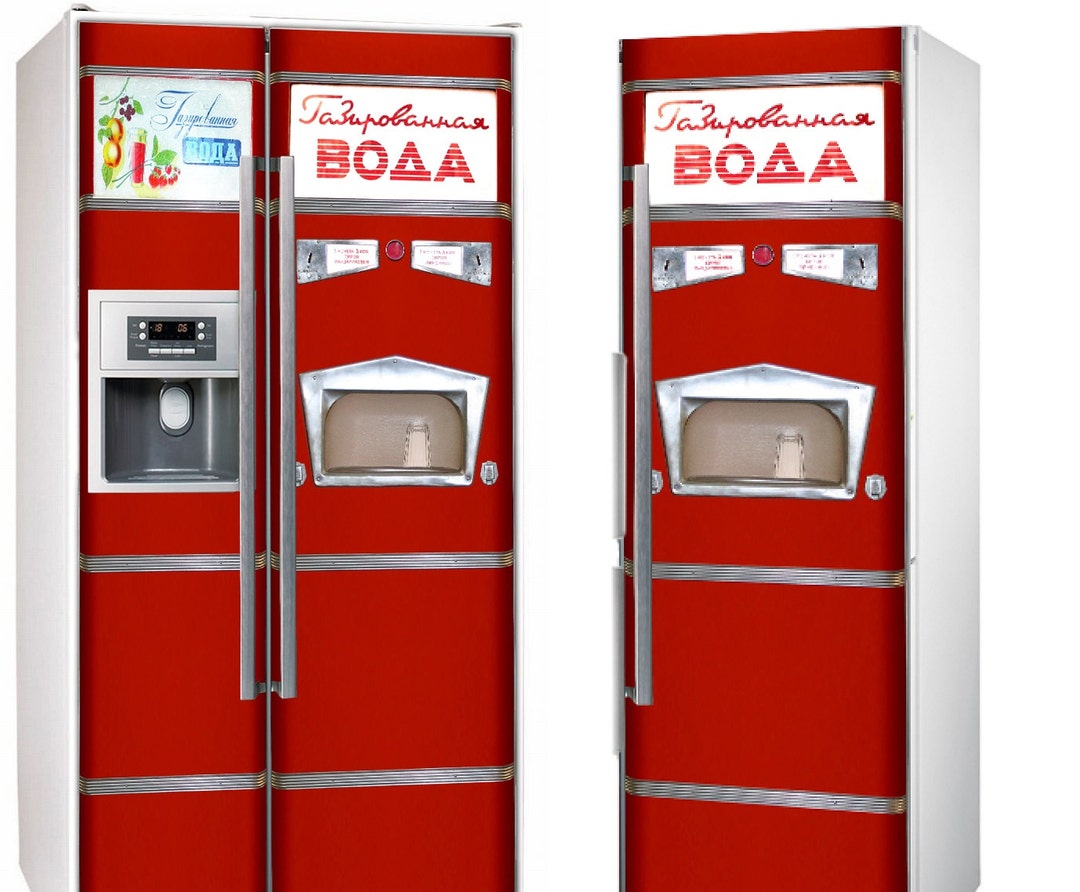 Fridge Vinyl Sticker ***soda Water Machine - Sparkling Water*** / Self ...
