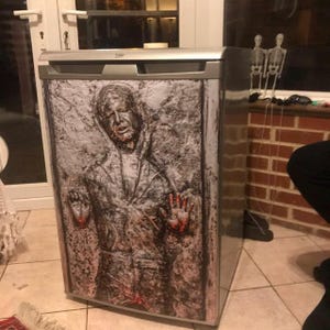 Refrigerator Vinyl Wrap Han Solo Frozen in Carbonite/ Han Solo ...