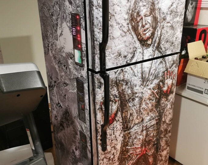 Refrigerator Vinyl Wrap Han Solo Frozen in Carbonite/ Han Solo ...
