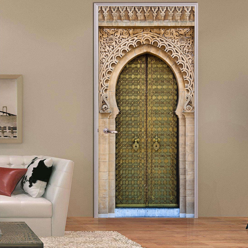 Door Wall Sticker *royal Entrance to the Mosque in Rabat*/ Moroccan ...