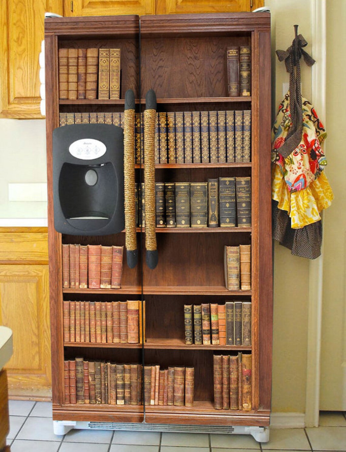 Door Wall Sticker old Bookcase/ Bookcase Door Wrap / - Etsy