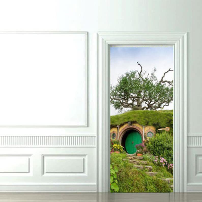 Door Wall Sticker *hobbit Hole in Hobbiton* / Lord of the Rings ...