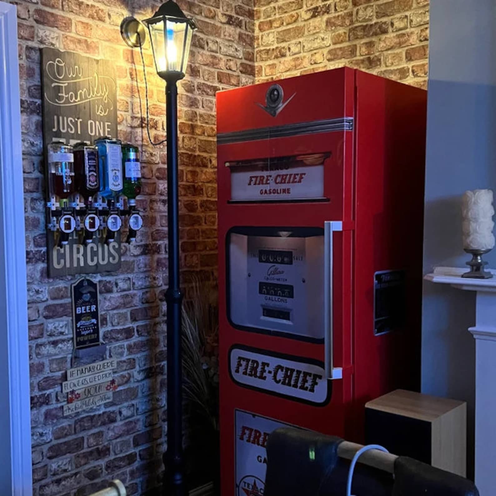 Vintage BP Fuel Pump Refrigerator Wrap /retro Gas Pump Fridge Wrap ...