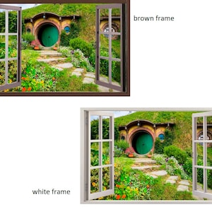Wallpaper *hobbit Hole in Hobbiton*/ Hobbit Hole Wallpaper/ Lord of the ...