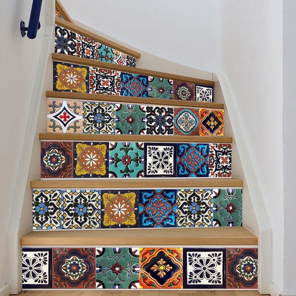 Mexican Tile Stickers - Etsy