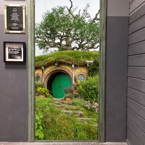 Door Wall Sticker *hobbit Hole in Hobbiton* / Lord of the Rings ...