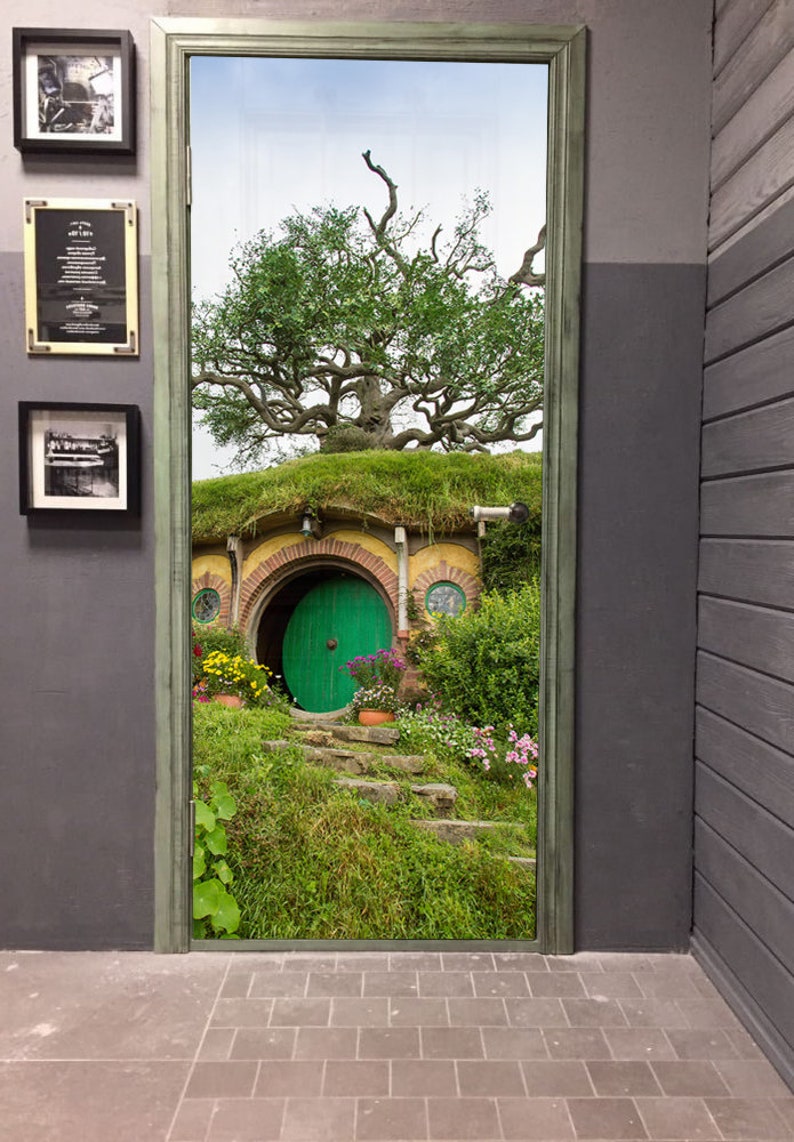 Door Wall Sticker *hobbit Hole in Hobbiton* / Lord of the Rings ...