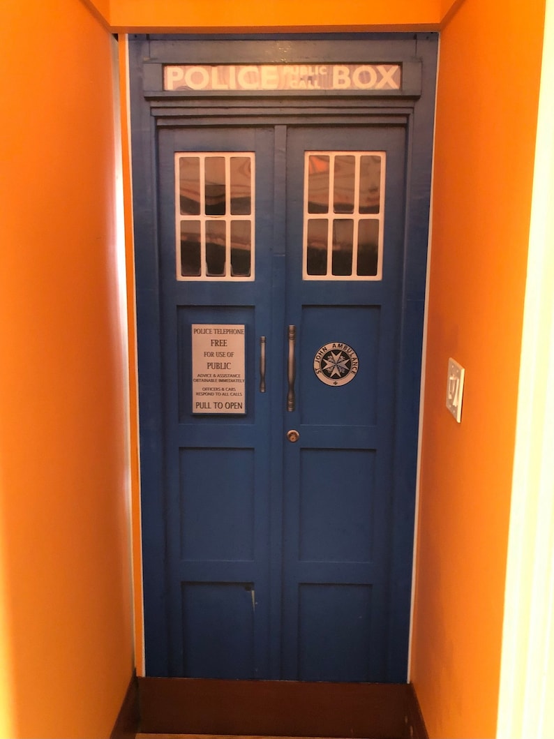 Tardis Refrigerator Wrap/ Policebox Fridge Cover/dr Who Tardis Door ...