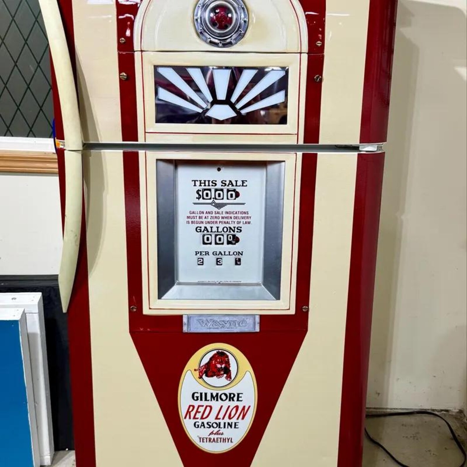 Old Fuel Pump Refrigerator Wrap/ Retro Gas Pump Fridge Wrap ...