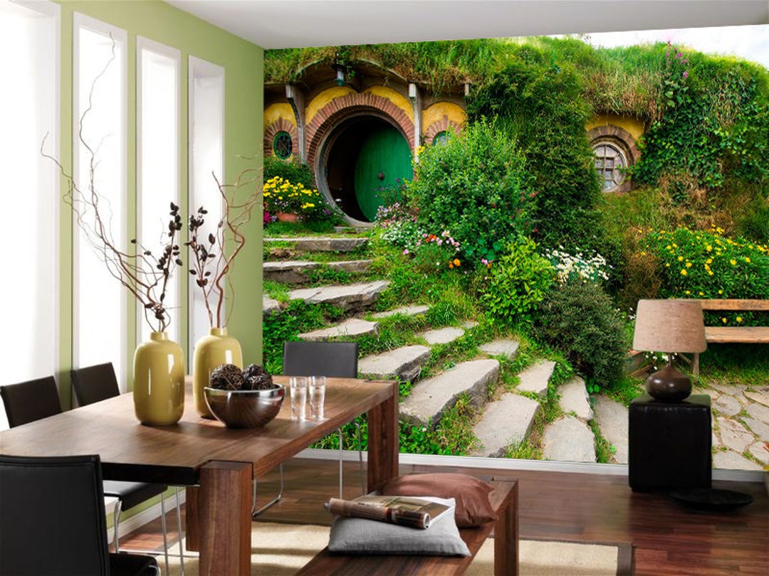 Self Adhesive Photo Wallpaper *hobbit Hole in Hobbiton*/ Self-adhesive ...