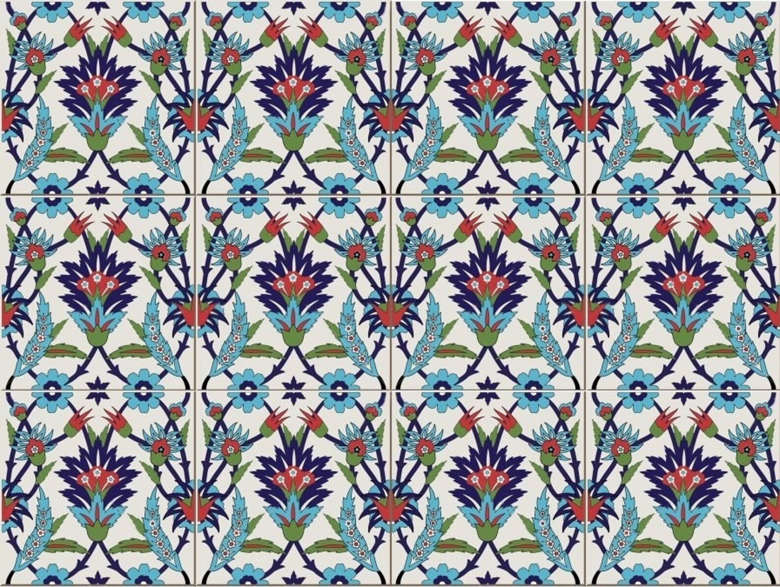 Laminated Vinyl Stickers Traditional Turkish Arabic Ornament - Etsy