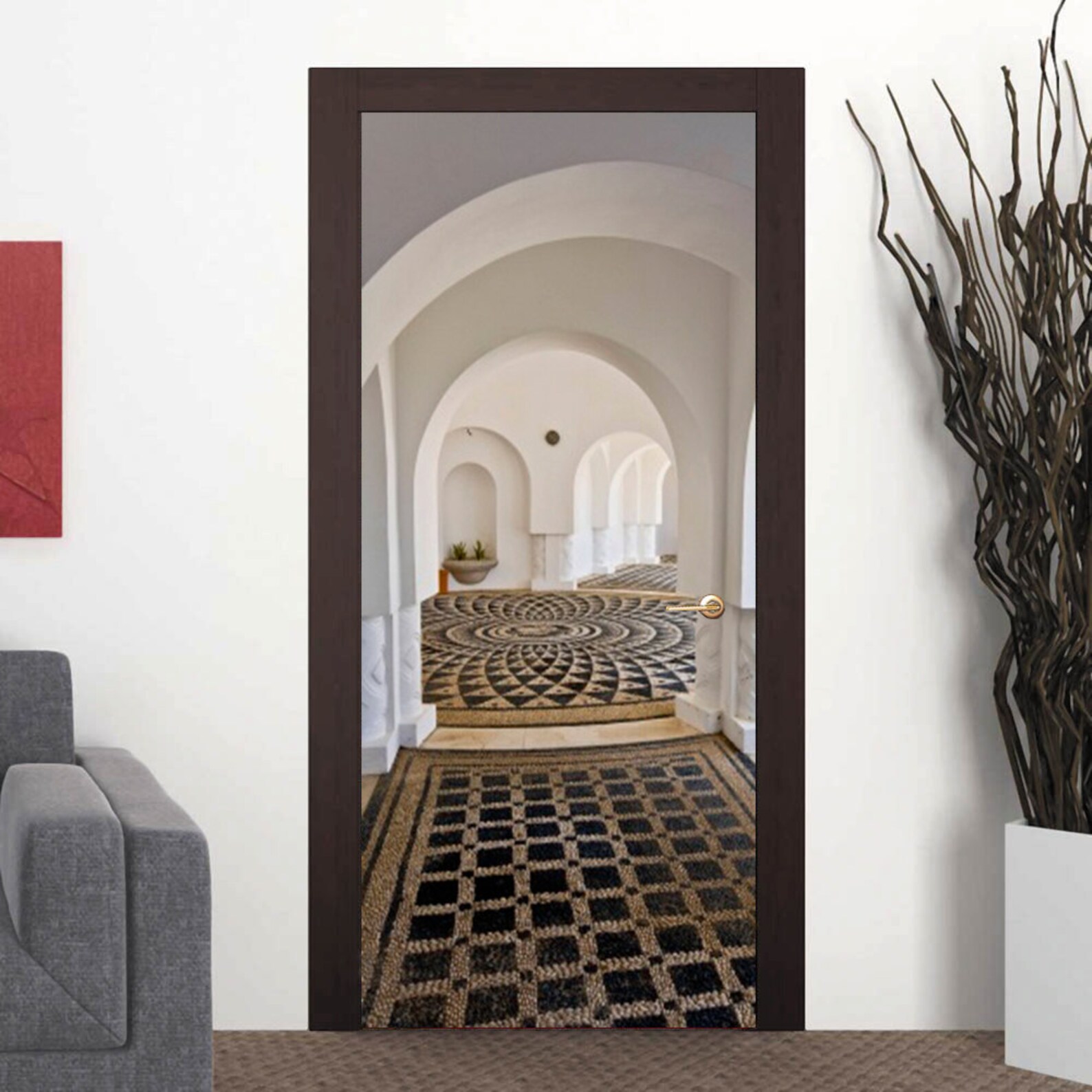 Door Wall Sticker arch / Self-adhesive Vinyl Decal Poster - Etsy