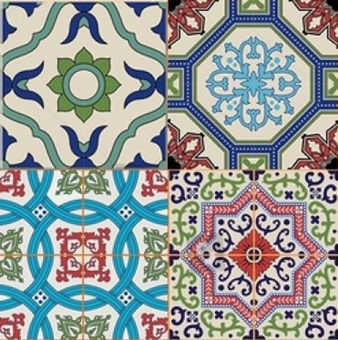 Sample Set of 9 Tiles 10x10 Cm3.9x3.9/ 4 Tiles - Etsy