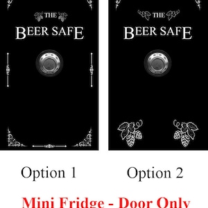 Fridge Vinyl Sticker - Mini-fridge Vinyl Sticker *beer Safe*/ Beer Safe ...