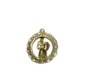 Vintage Moses and the Ten Commandments 14k Yellow Gold Pendant ...