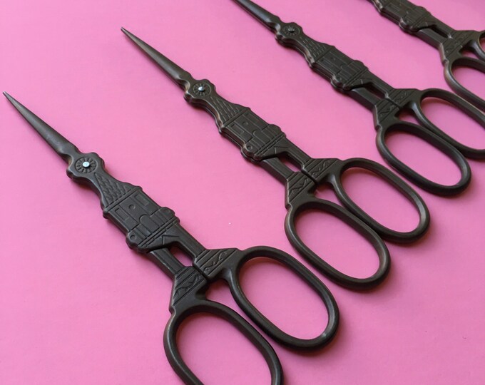 Antique Scissors Home Sweet Home Scissors Paris Church Scissors DIY ...