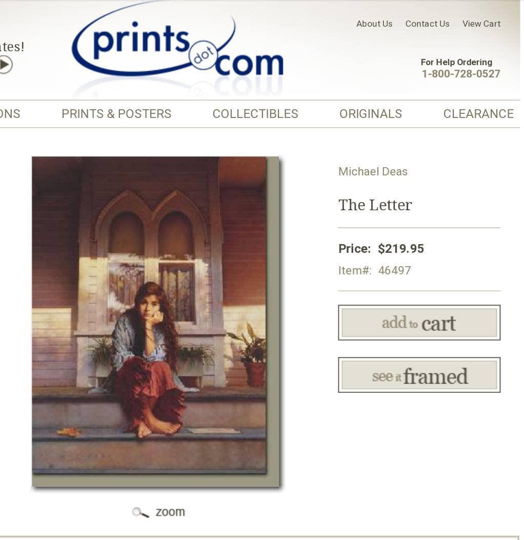Limited Edition Print- the Letter by Michael J Deas - Etsy