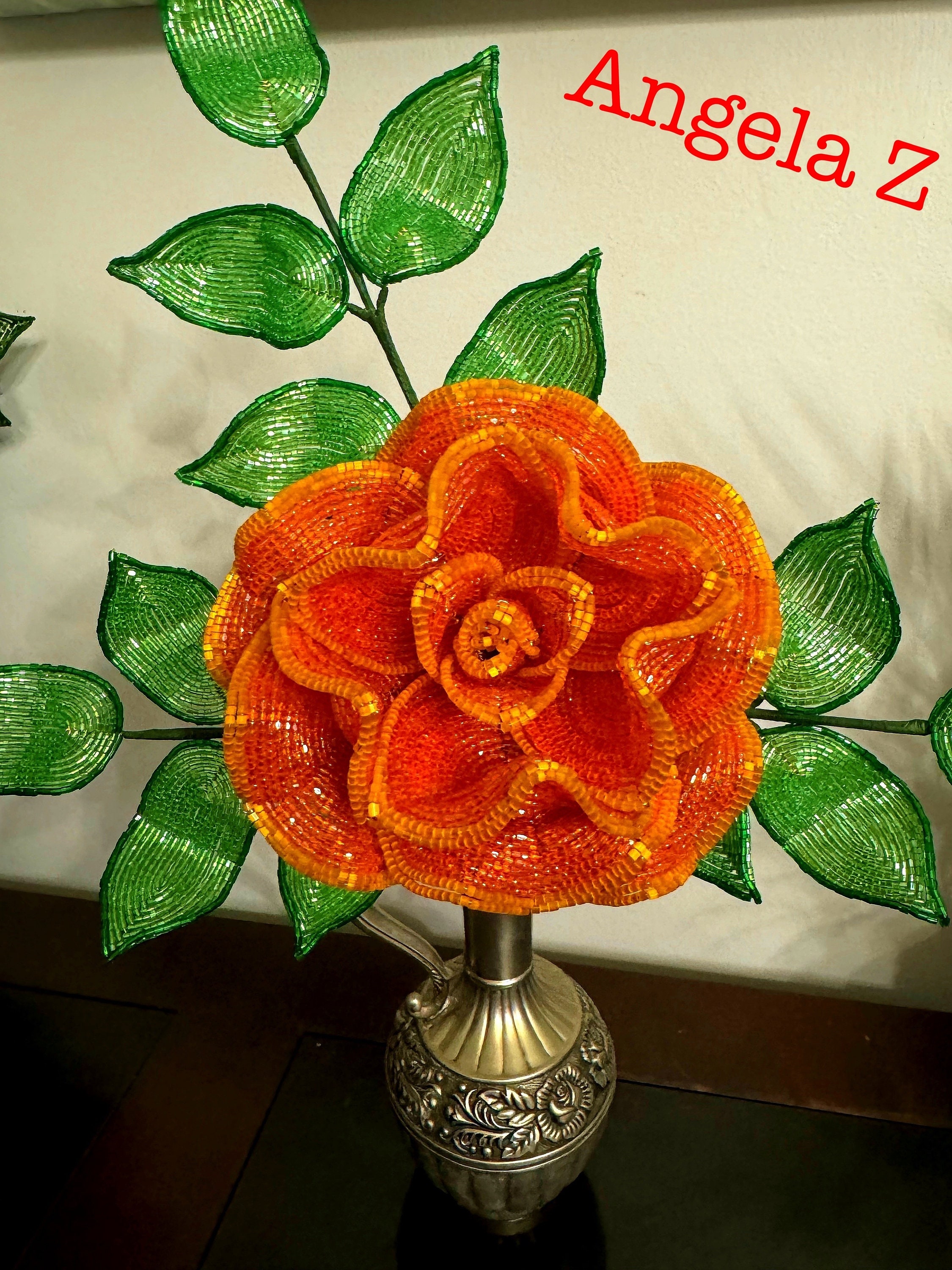French Beaded Rose - Etsy