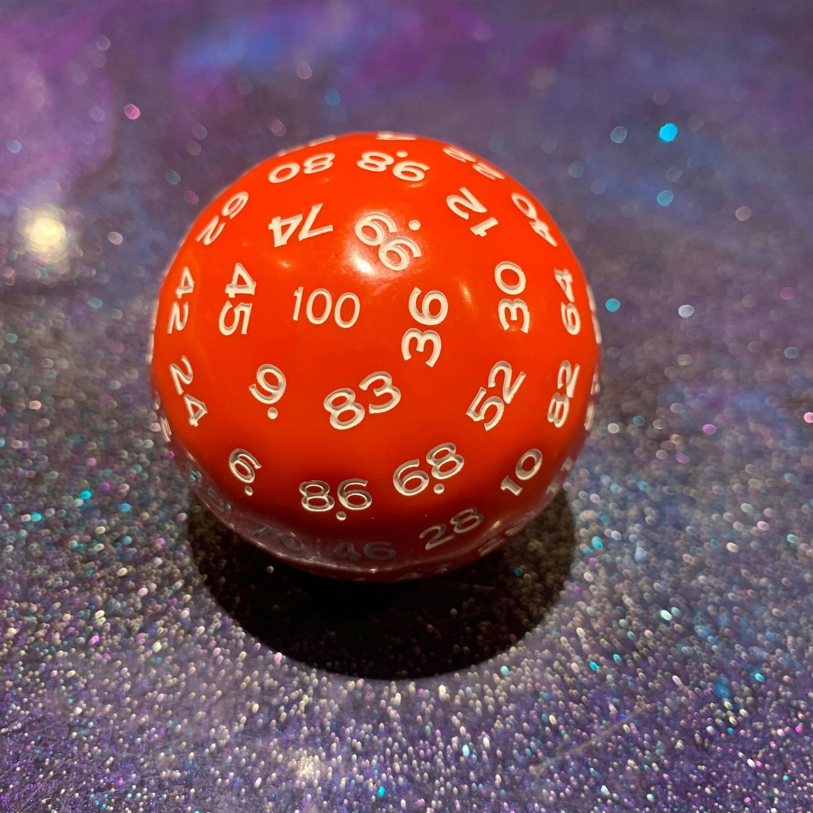 D100 One Hundred 100 Sided Black Ink Dice for Dnd - Etsy