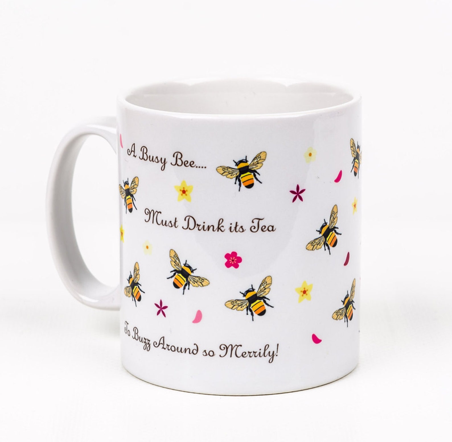 Bee Mug Flower Mug Bumble Bee Coffee Mug Busy Bee | Etsy