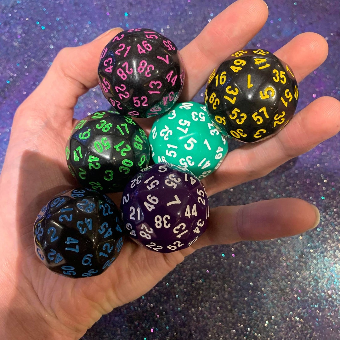 D60 - Sixty (60) Sided Dice for Dnd, Dungeons and Dragons, Board Games ...