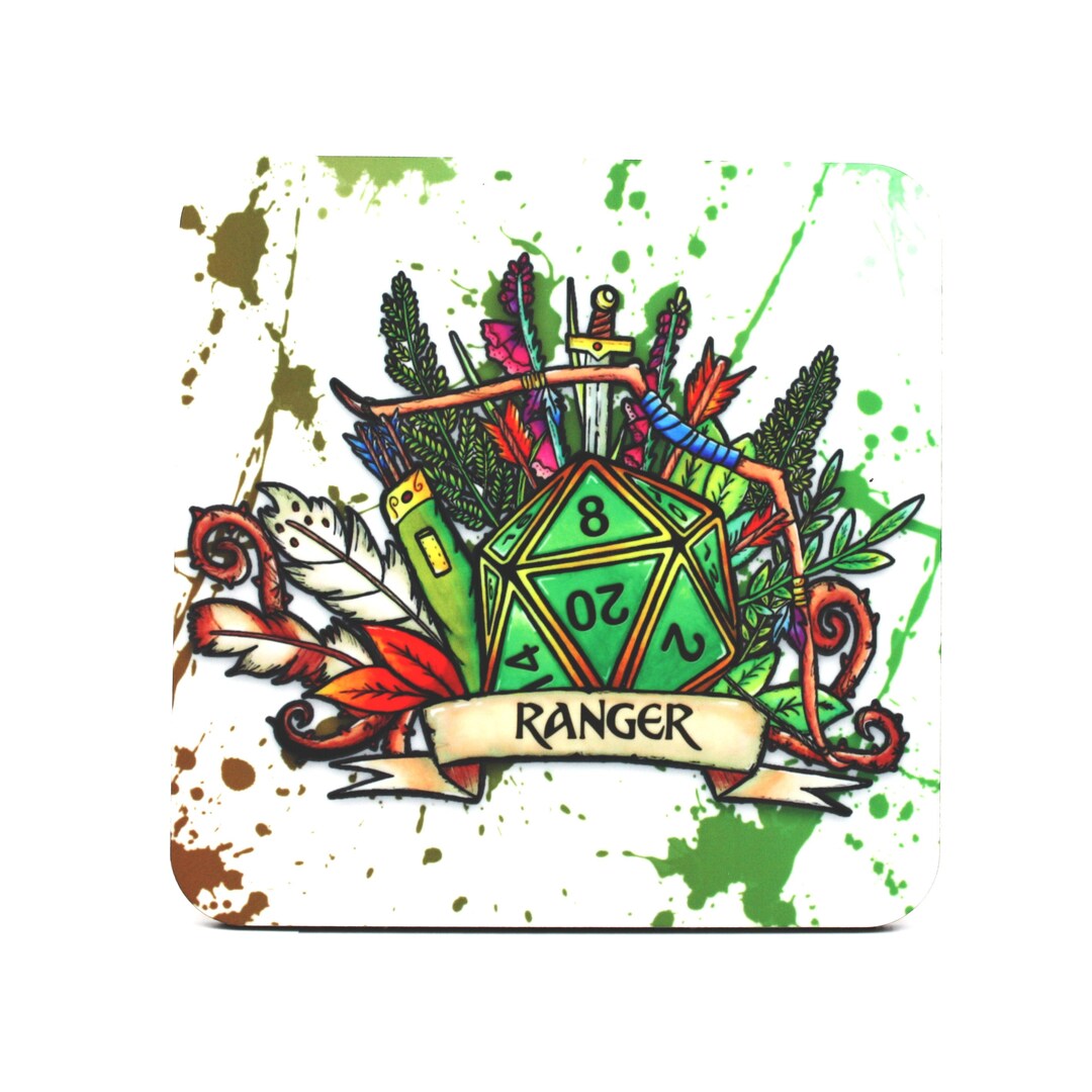 Dnd Dungeons and Dragons Ranger Coaster Critical Role Ranger Gamer ...