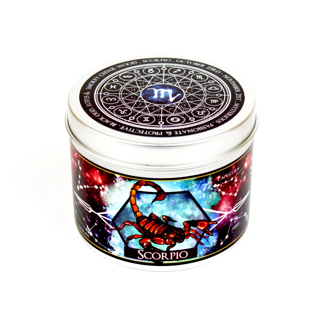 Scorpio Zodiac Candle - Scorpio Scorpion Star Sign Candle ...