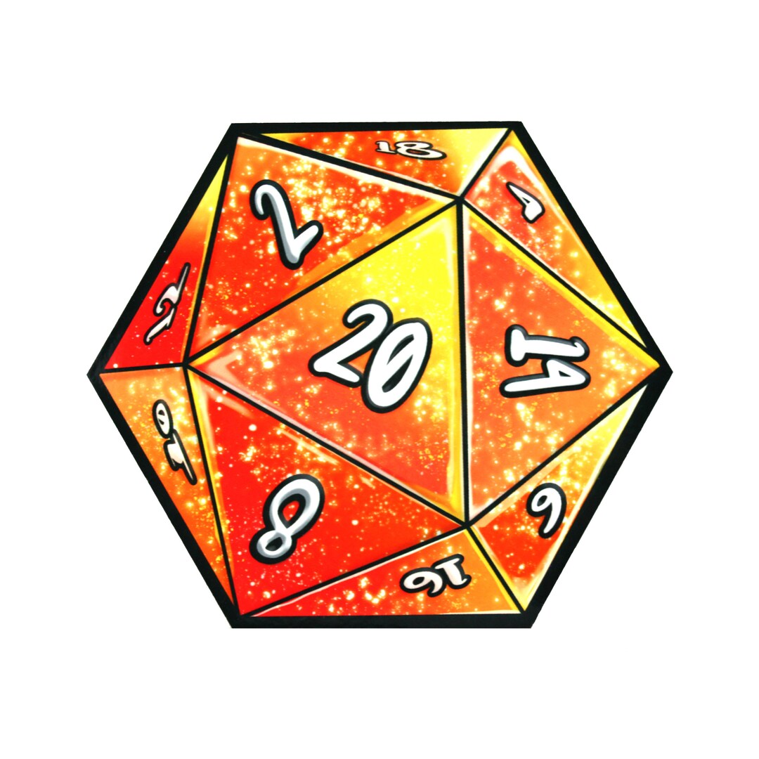 Fireball D20 Dice Coaster - Hexagonal Dice Coaster Gaming Decor - Games ...