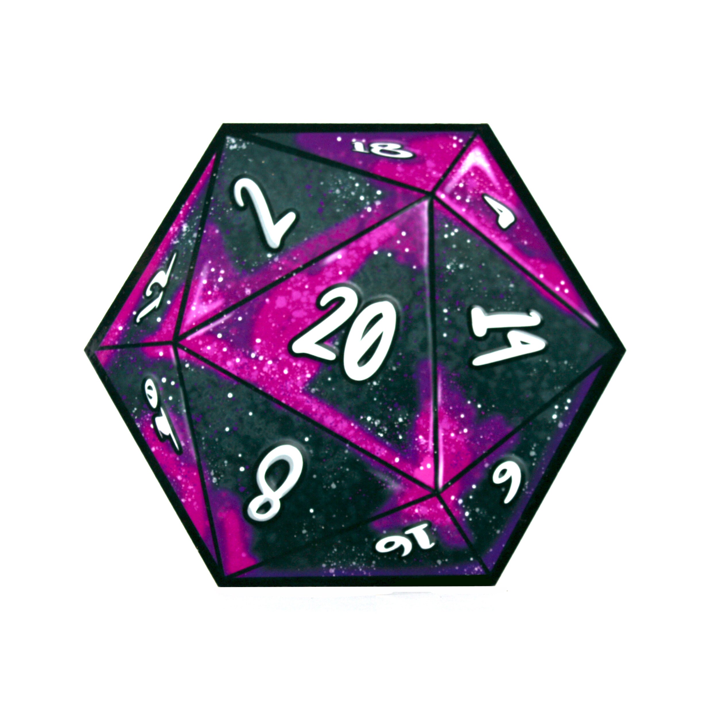 Ice Cream Dice Coaster Neapolitan - Ice Cream D20 - Gaming Decor ...